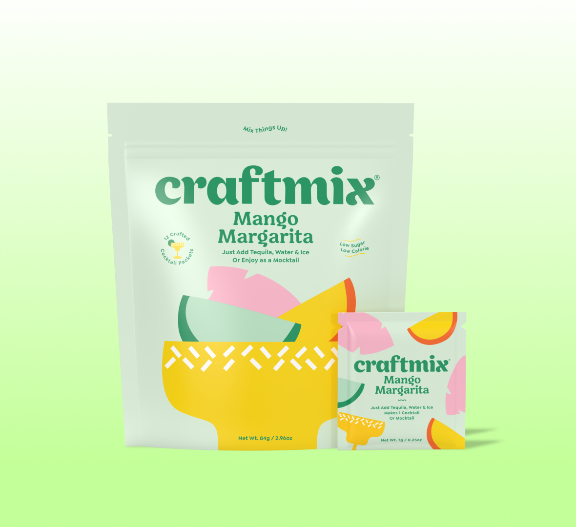 Craftmix Mango Margarita Cocktail Mix Kit / Mocktail Drink Mixer